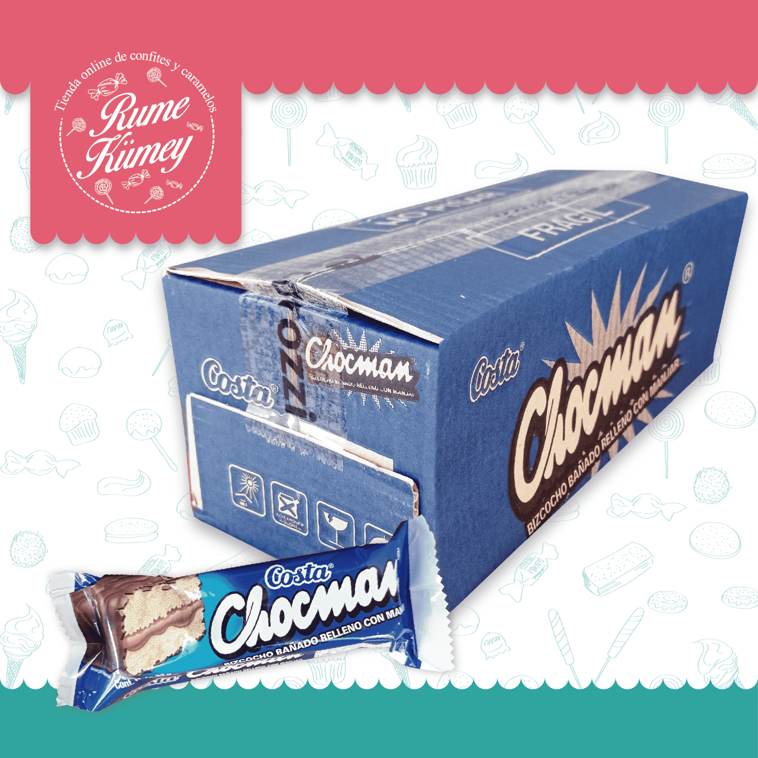 chocman de costa 32 unidades | Rume Kümey